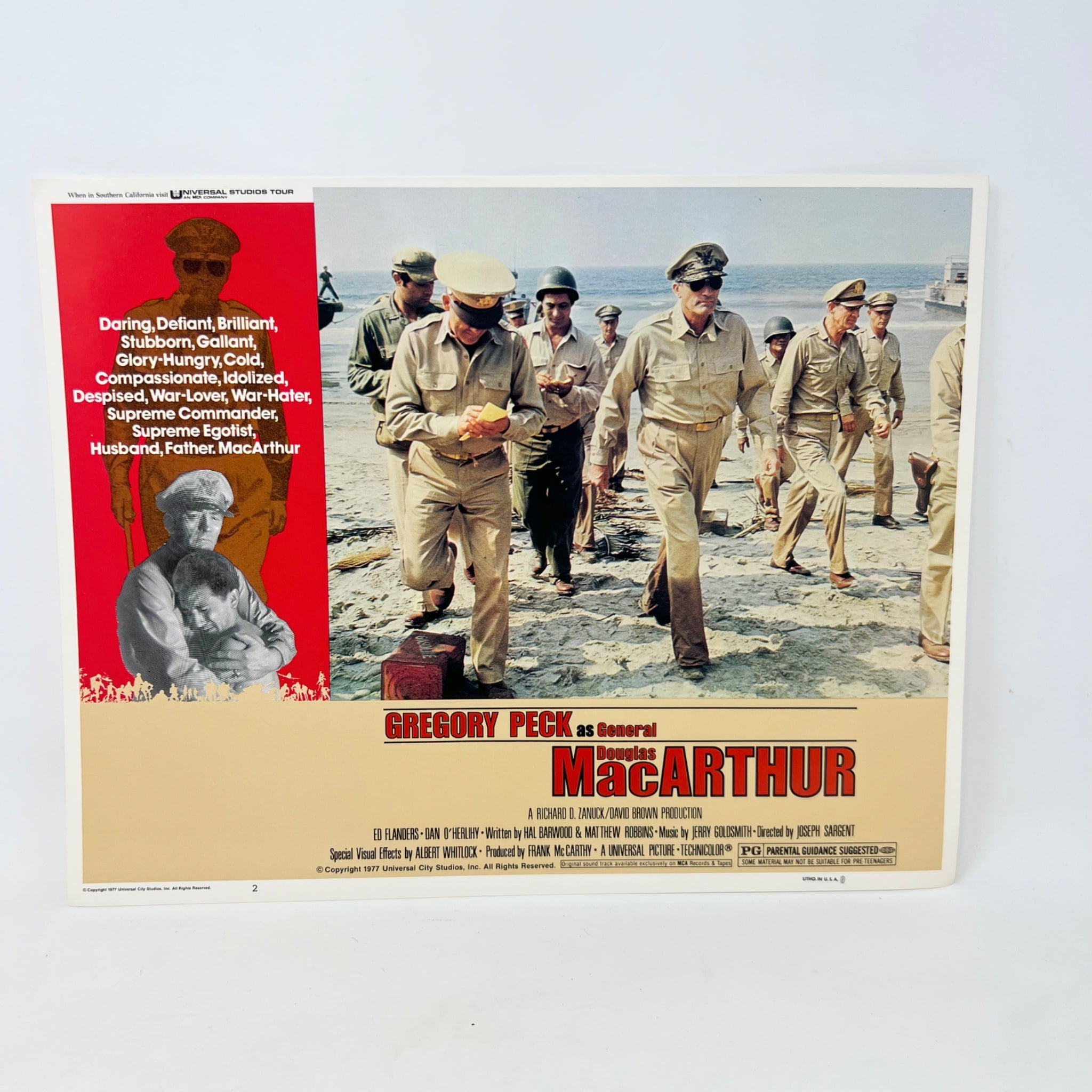 1977 Douglas Macarthur Collectible Movie Lobby Card Gregory Peck No.2 - Walmart.com
