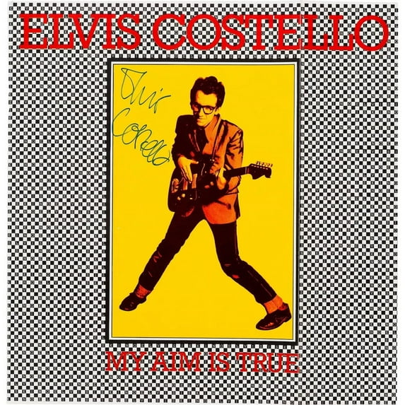 1977 ELVIS COSTELLO POSTER WALL ART PRINT FACSIMILE SIGNED 24 x 36 Inch ...