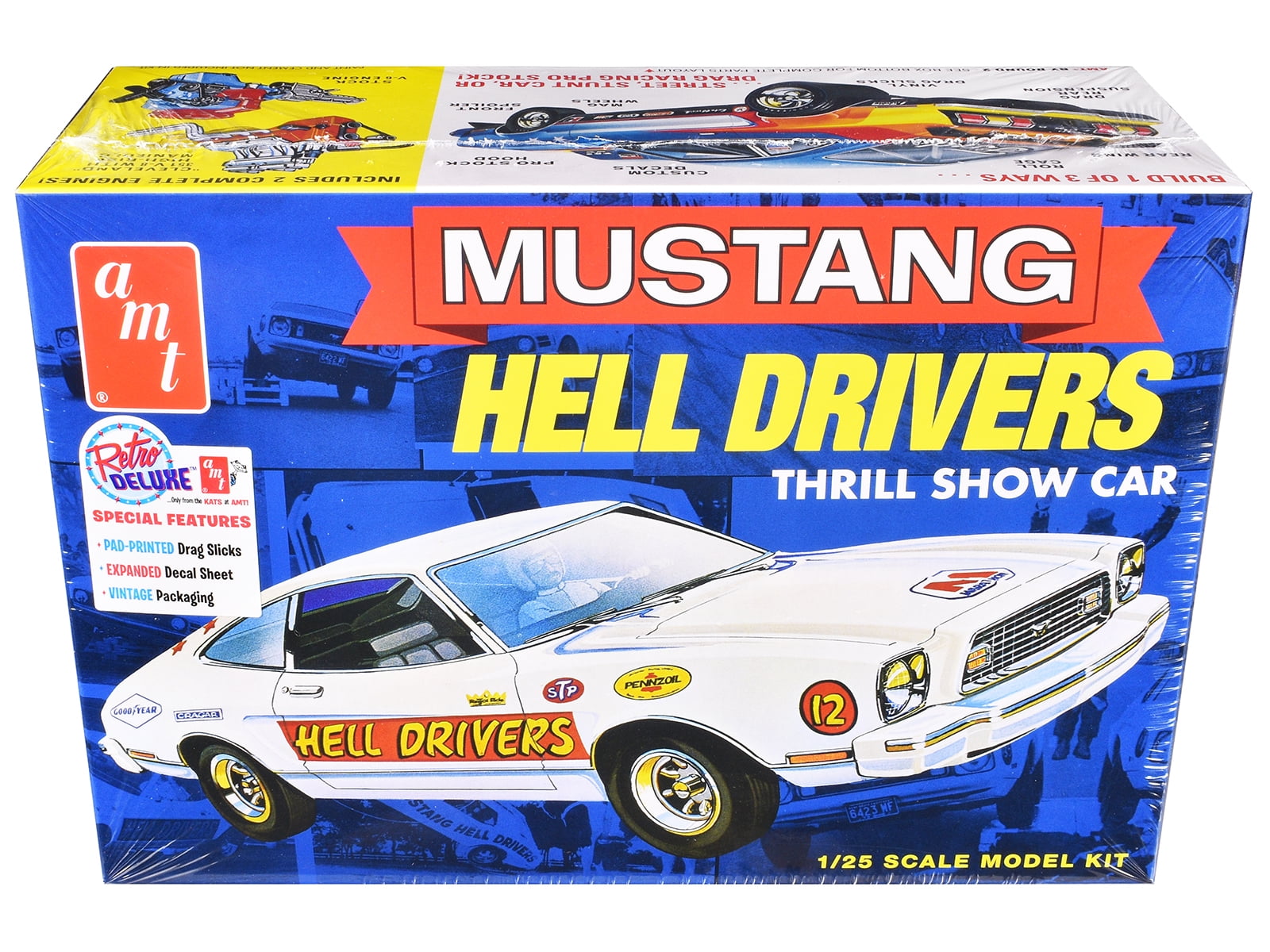 1977 Ford Mustang "Hell Drivers" Thrill Show Car (Skill 2) 1/25 Plastic ...