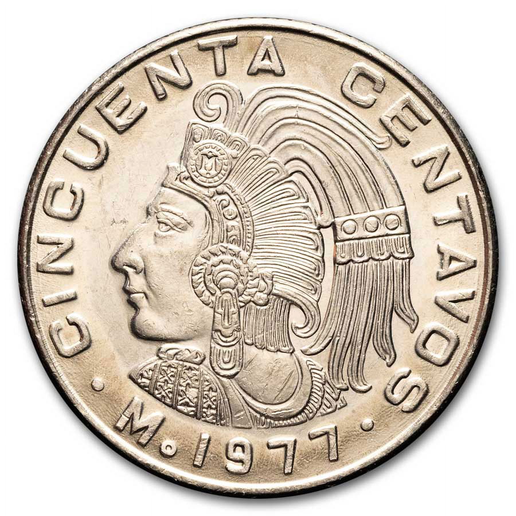1977 Mexico 50 Centavos BU - Walmart.com