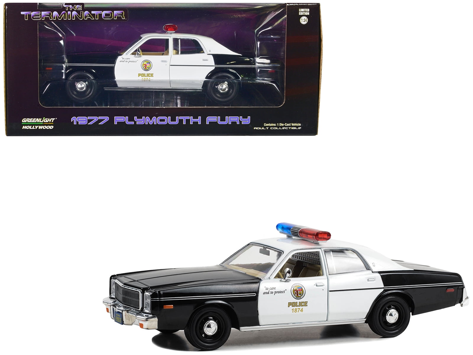 1977 Plymouth Fury Black and White "Metropolitan Police" "The ...