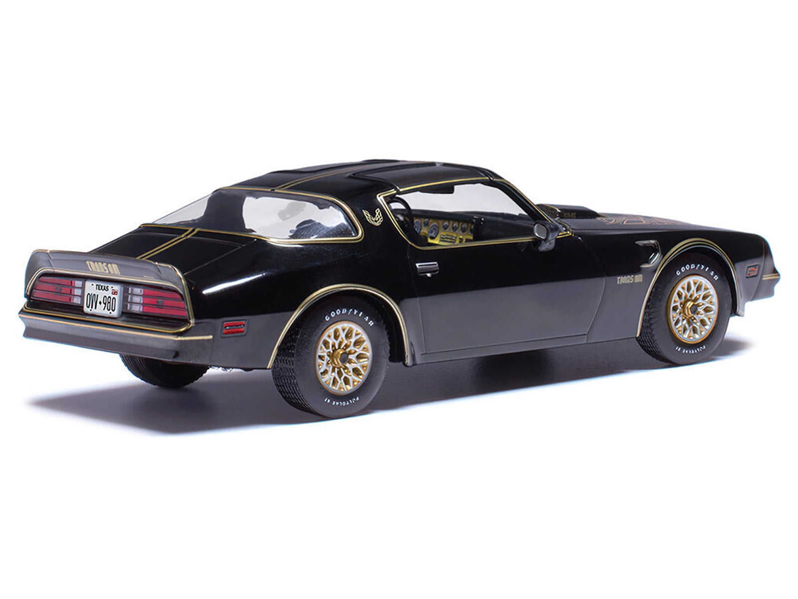 1977 Pontiac Trans Am Starlight Black with Hood Graphics 1/43 Diecast ...