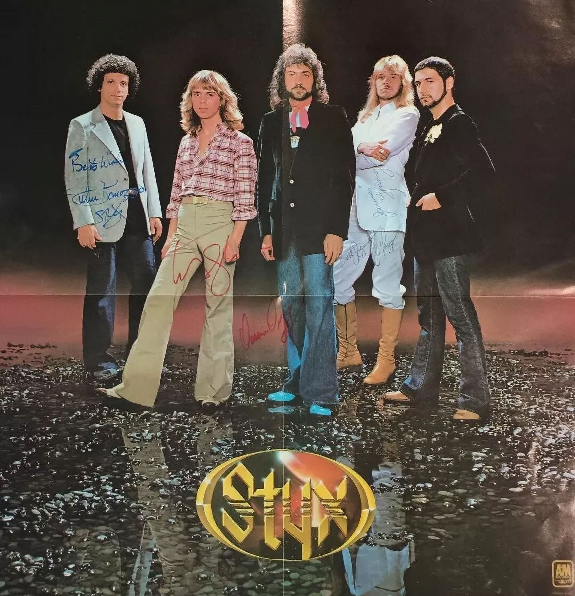 1977 Styx Band Promo Poster Wall Art print Facsimile signed See Image ...