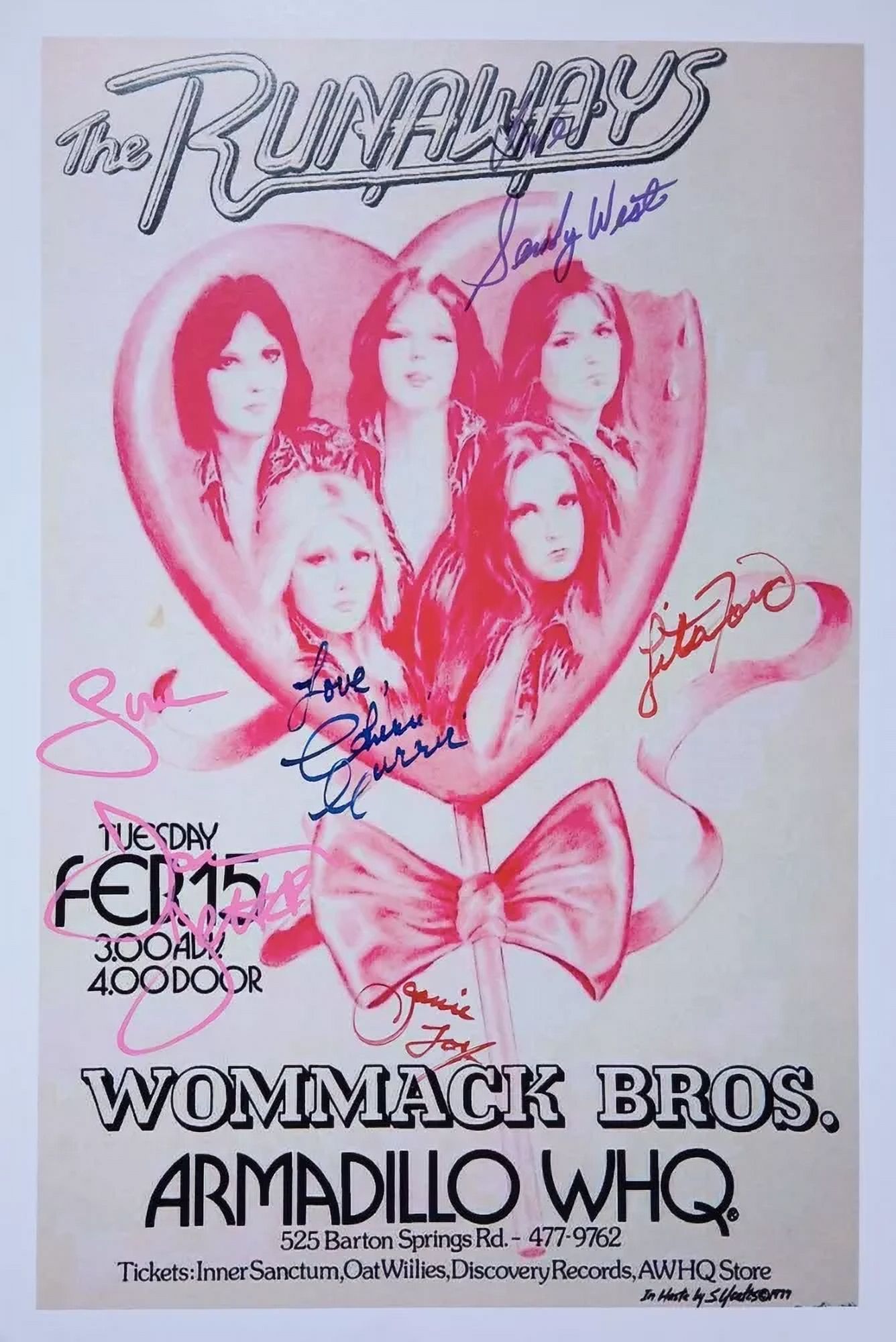 1977 The Runaways Poster in Print Wall Art Joan Jett Lita Ford Sandy ...