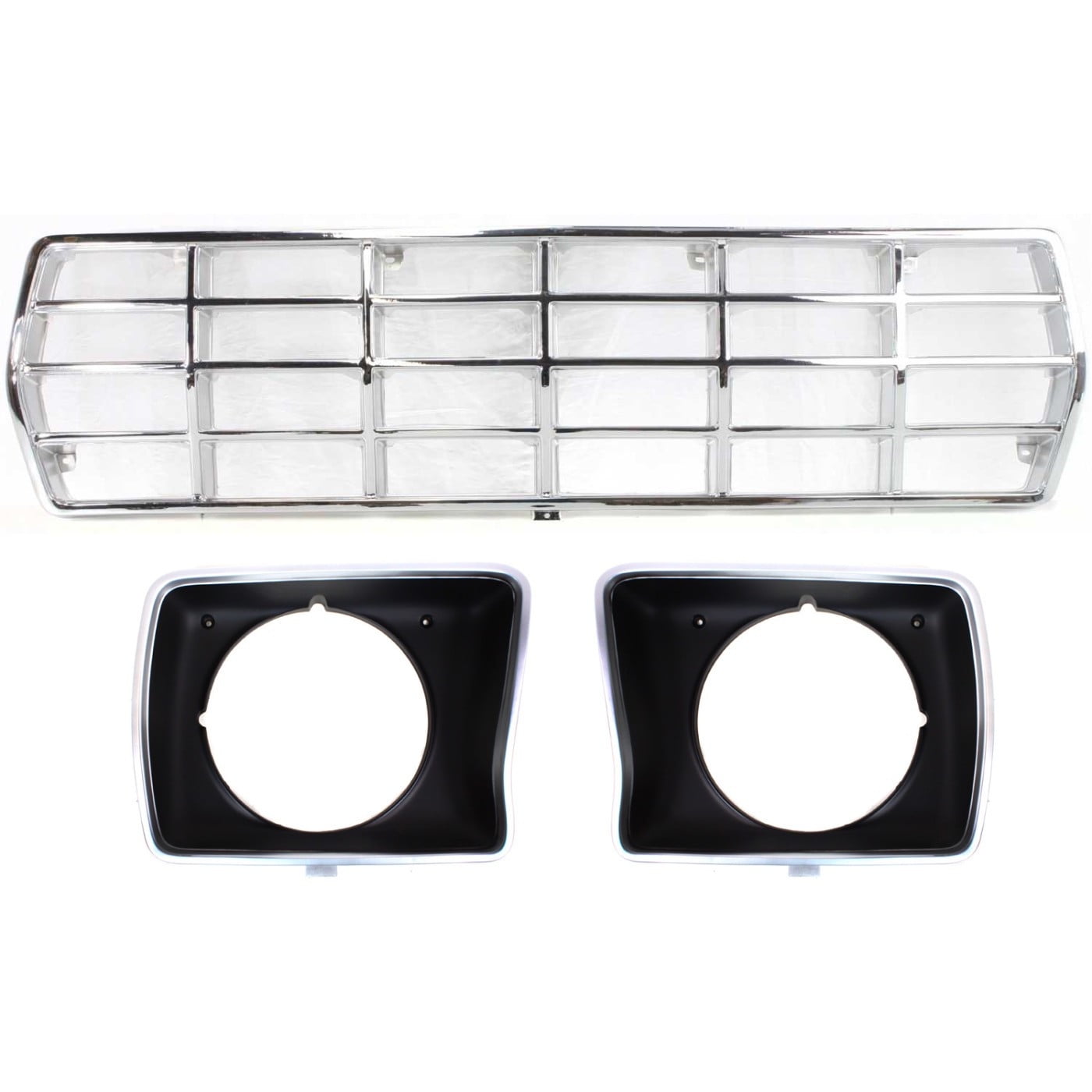 1978-1979 for Ford for F-150 Grille Assembly Kit - Chrome for F-250 ...