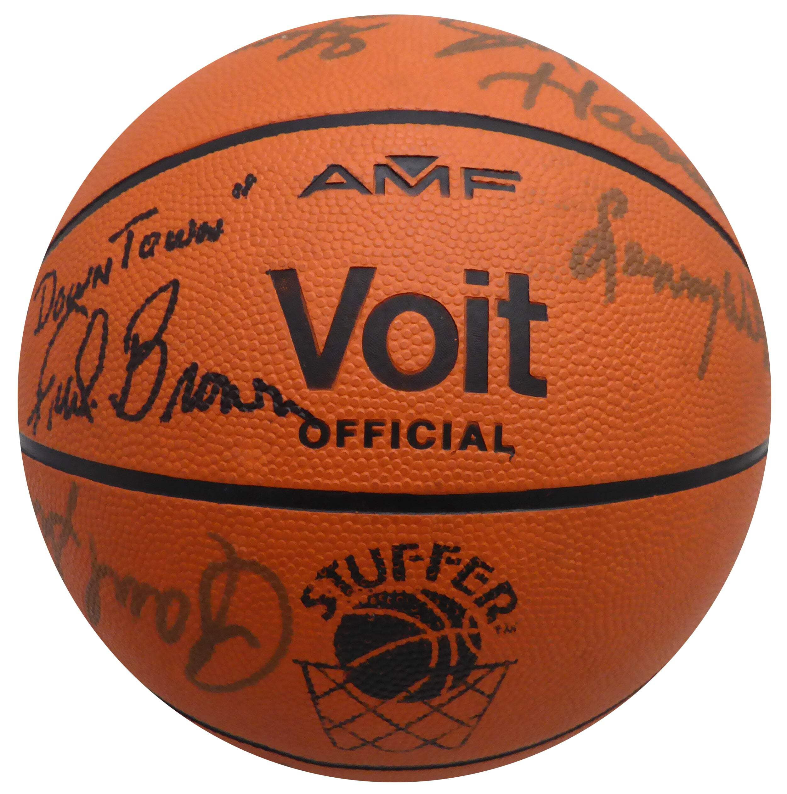 1978-79 NBA Champions Seattle Supersonics Autographed Basketball With ...