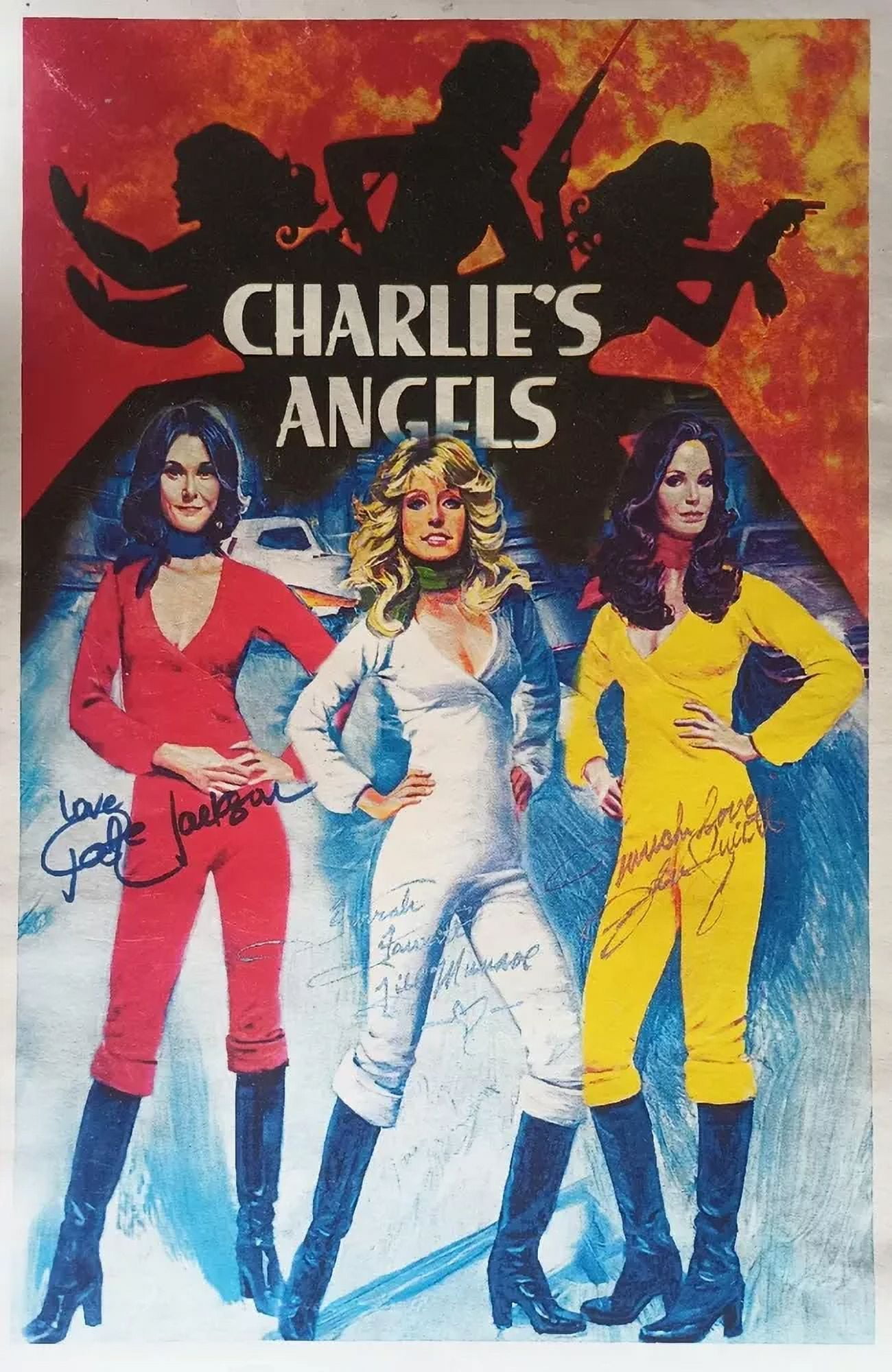1978 CHARLIES ANGELS Poster Wall Art Print Farrah Fawcett Two Posters ...