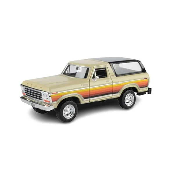 Motor Max 1978 Ford Bronco Diecast Toy, Beige/Tan - 1/24 Scale Model ...
