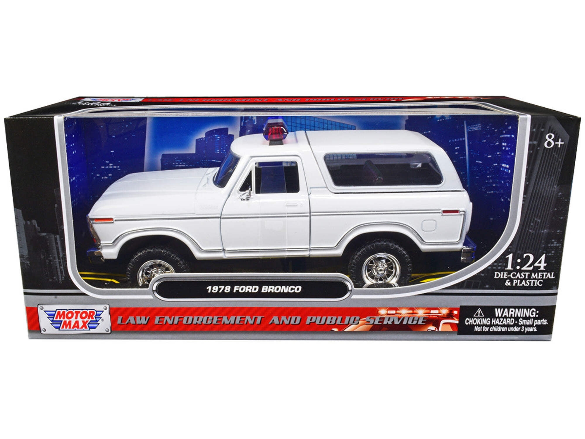 1978 Ford Bronco Police Car Unmarked Black with White Top "Law ...