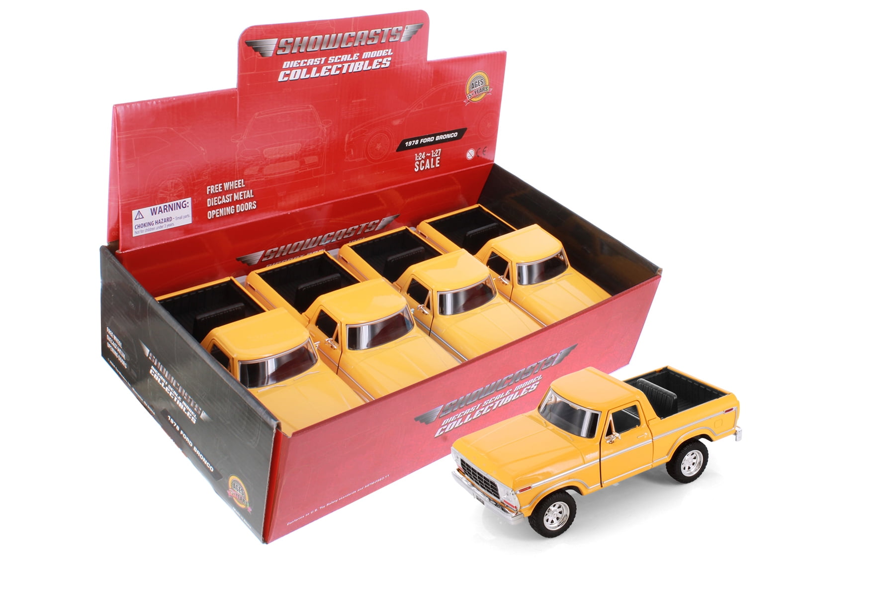 1978 Ford Bronco Open Top SUV, Orange - Showcasts 77373/4D - 1/24 Scale ...