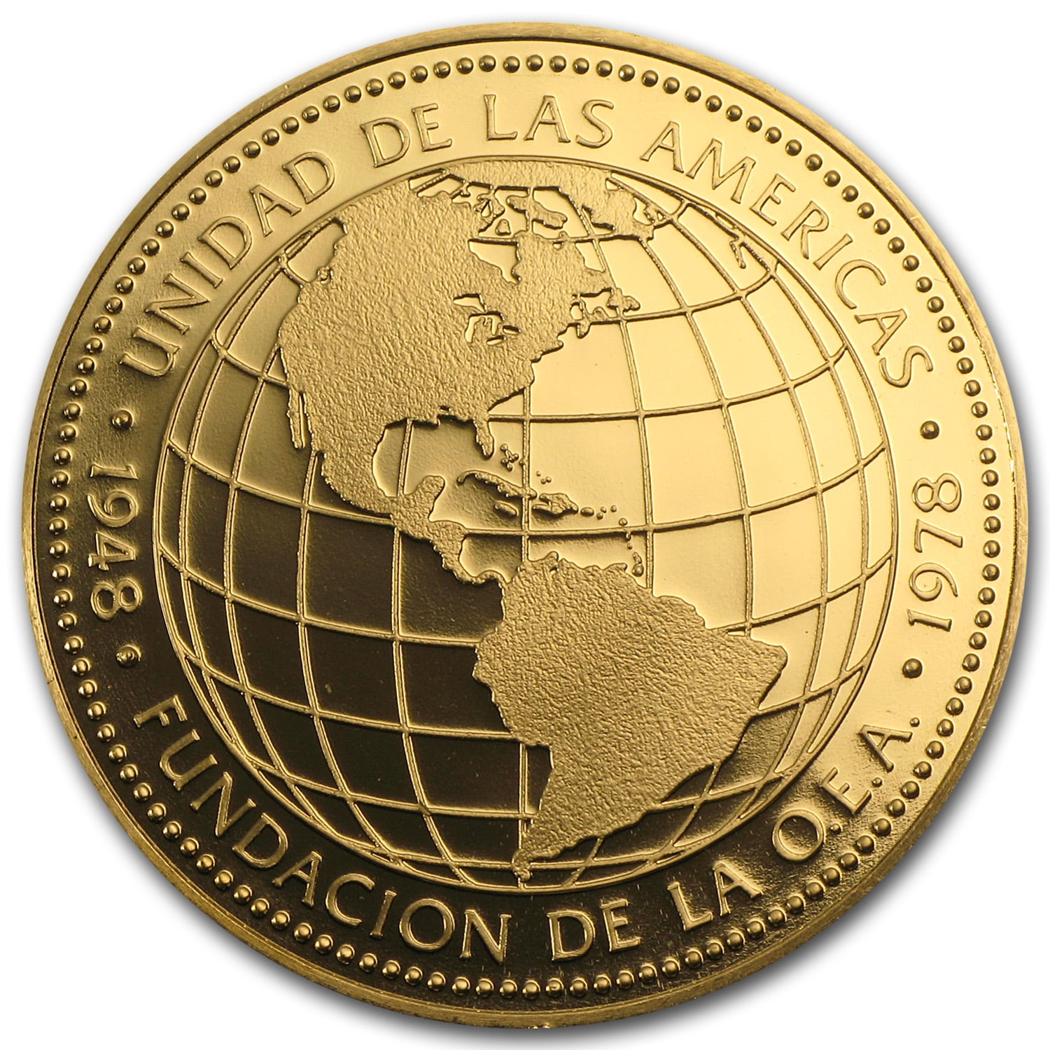 1978 Panama Proof Gold 500 Balboas American States - Walmart.com