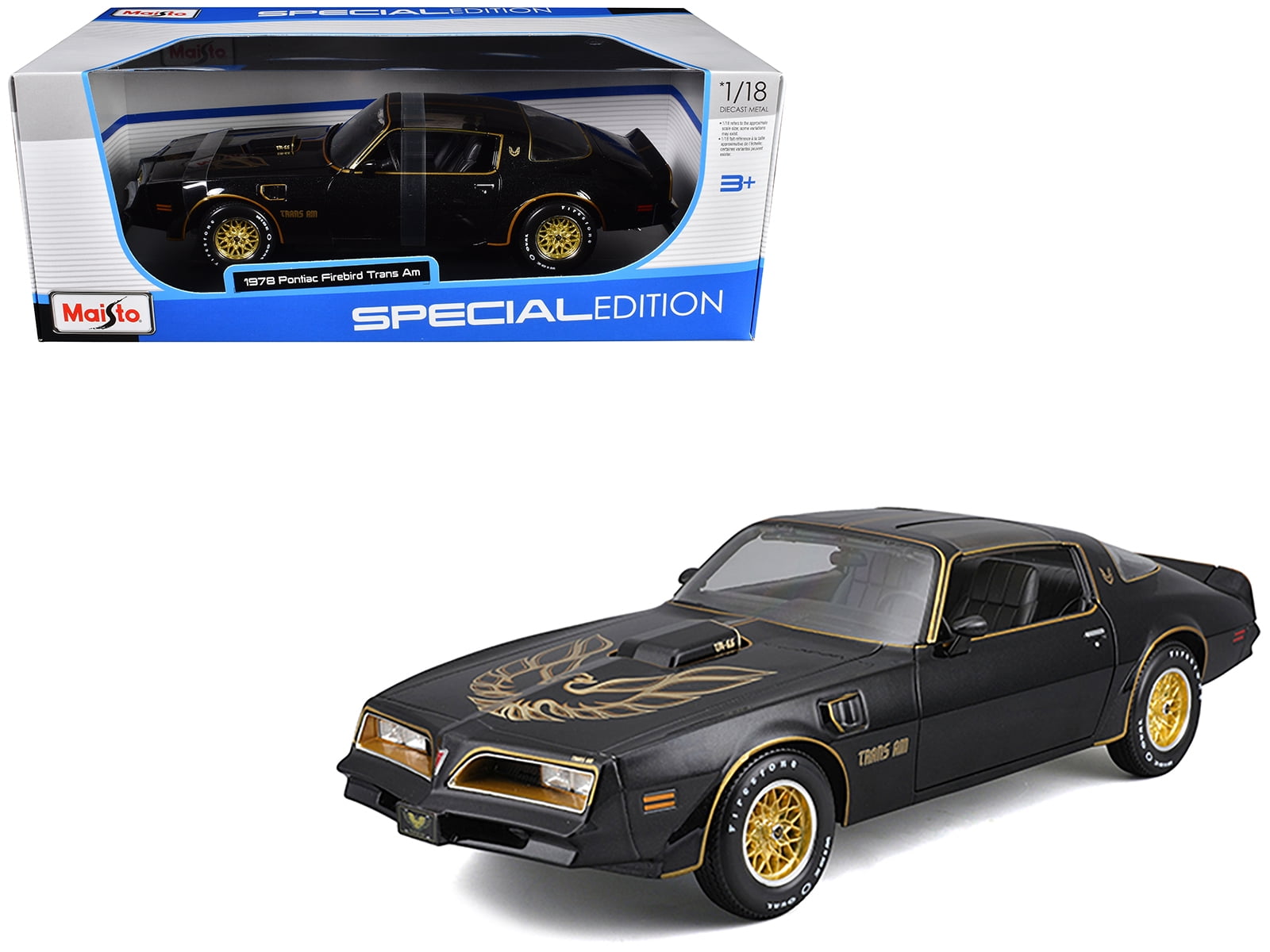 1978 Pontiac Firebird Trans Am Black Metallic with Hood Graphics ...