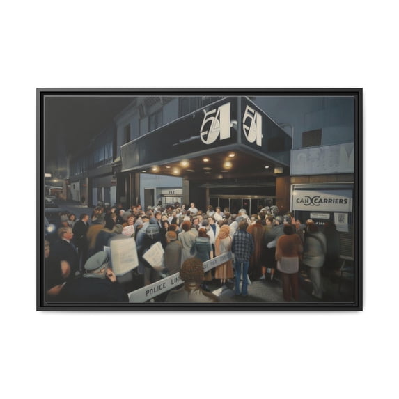 1978 Studio 54 Crowd Matte Nyc Disco Scene Print Poster , Poster Print ...