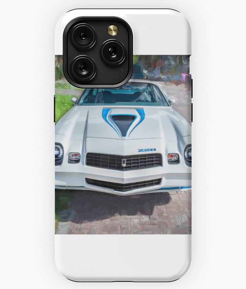 1978 White Camaro Z28 Fan Art Car G4144 Phone Case for iPhone17 16 15 ...