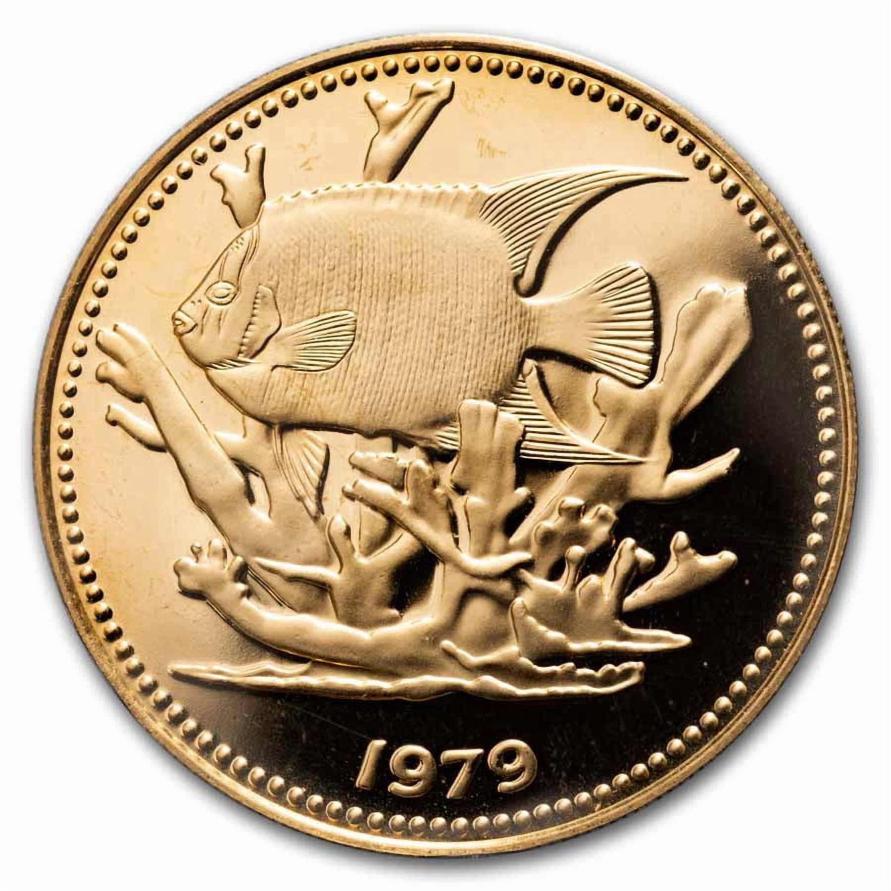 1979-FM Belize Gold 100 Dollar Queen Angelfish Proof W/Folder - Walmart.com
