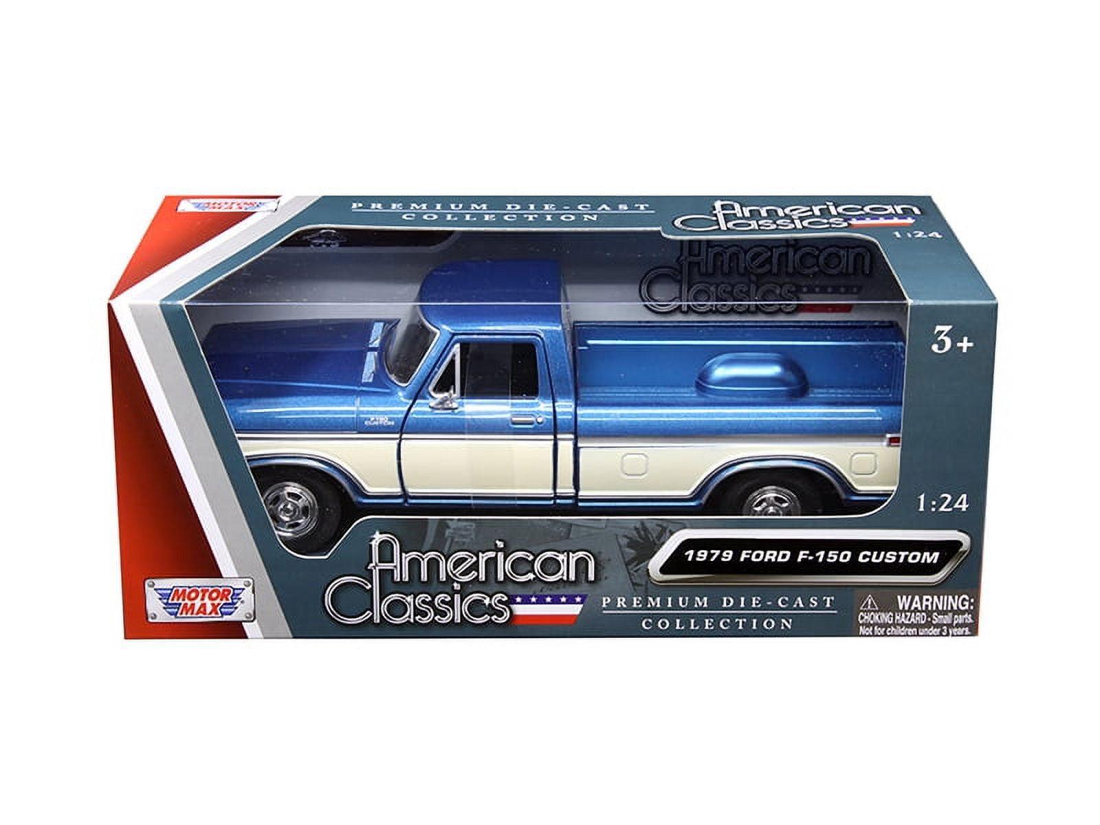 1979 Ford F-150 Pickup Truck 2 Tone Blue/Cream 1/24 Diecast Model Car ...
