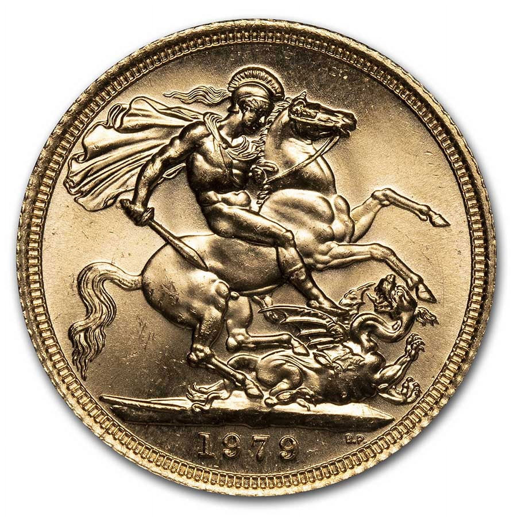 1979 Great Britain Gold Sovereign Elizabeth II BU - Walmart.com