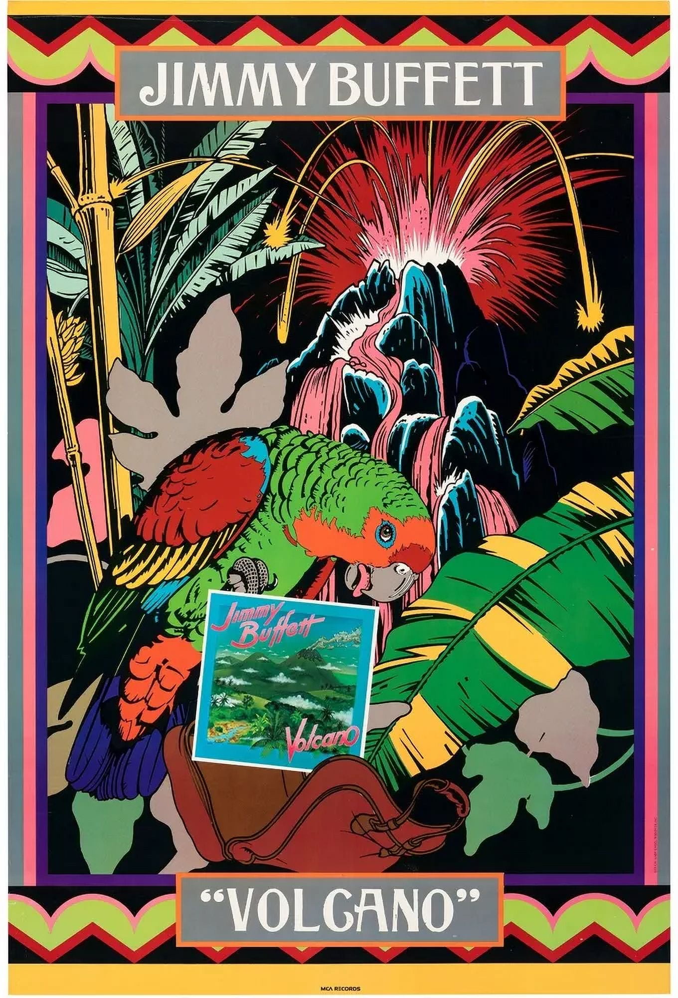 1979 JIMMY BUFFETT POSTER PROMO WALL ART PRINT FOR ALBUM VOLCANO 24 x ...
