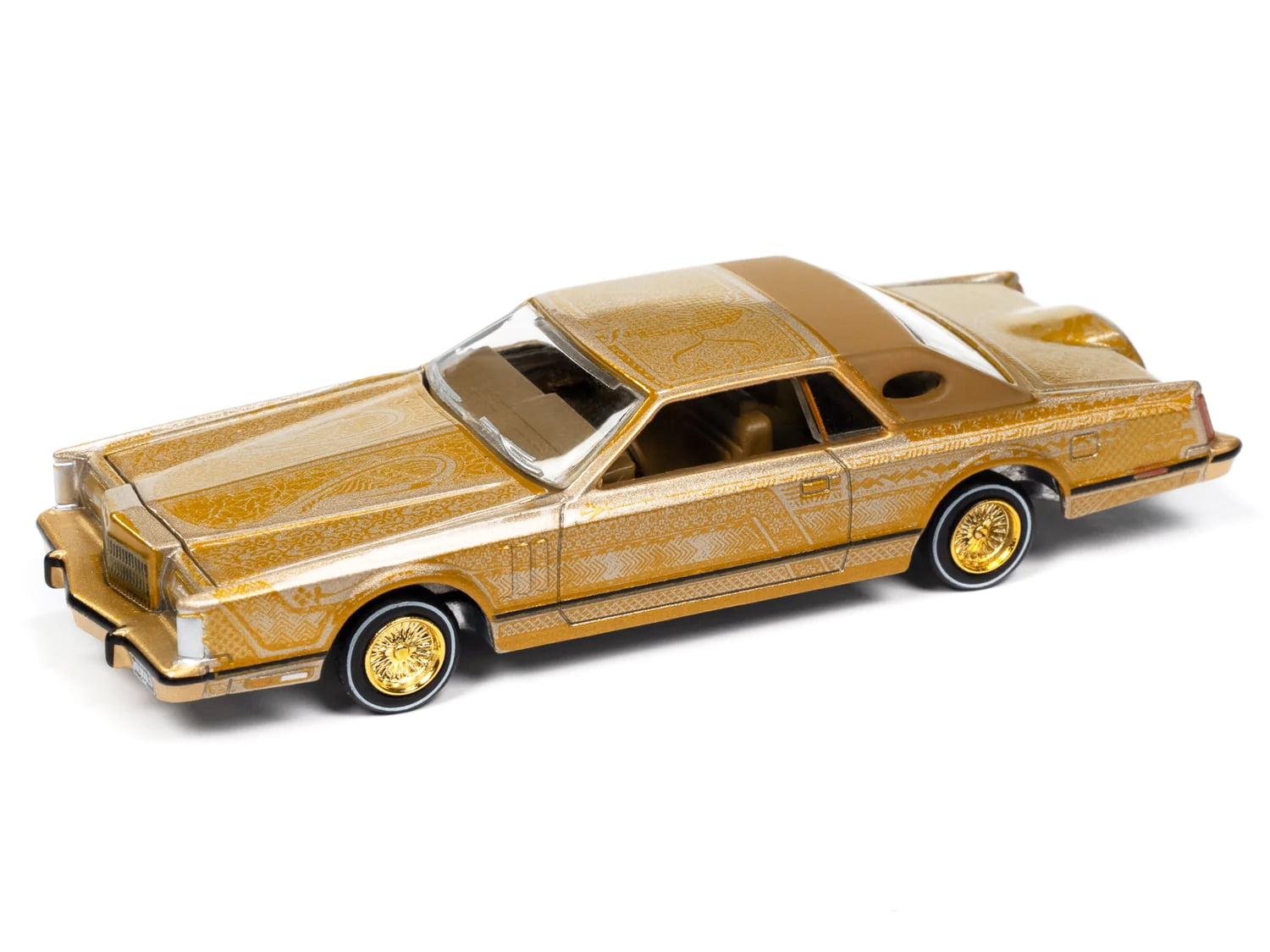 1979 Lincoln Continental Lowrider Gold Metallic with Lowrider Graphics ...