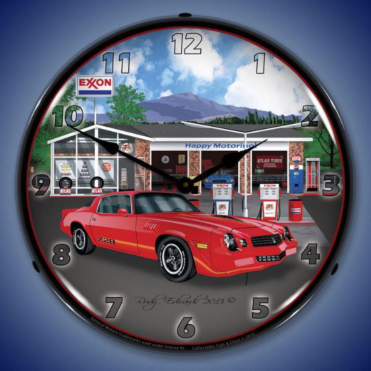 1979 Z28 Camaro Exxon Wall Clock, Lighted - Walmart.com