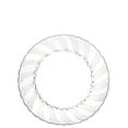 (198 PACK) EcoQuality 7.5" inch Round Clear Plastic Plates with Flared ...