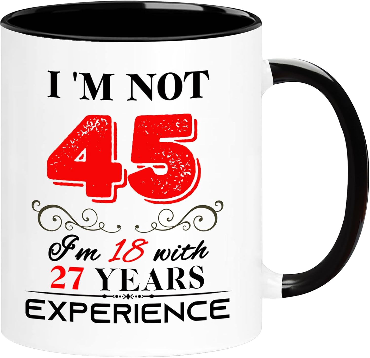 1980 45th Birthday Mug for Women Men, Turning 45 Year Old Birthday ...