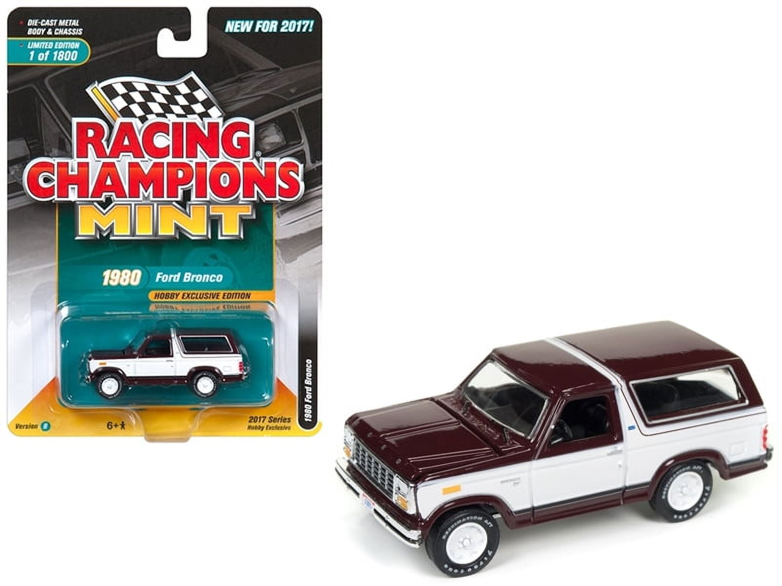 1980 Ford Bronco Maroon with White Limited to 1800pc Worldwide Hobby ...