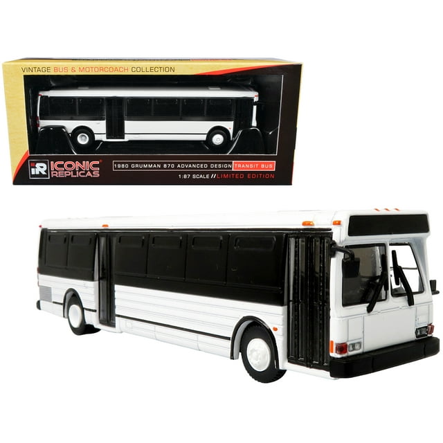 1980 Grumman 870 Advanced Design Transit Bus White "Vintage Bus ...