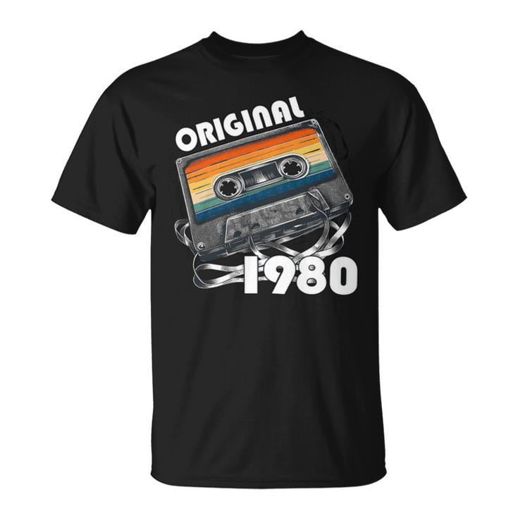1980 Original Classic Cassette T-Shirt for Men – Vintage Retro Graphic ...