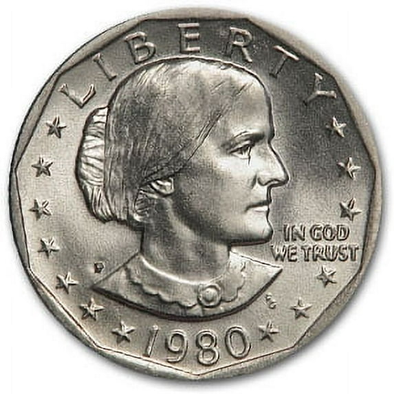 1980-P Susan B. Anthony Dollar BU - Walmart.com