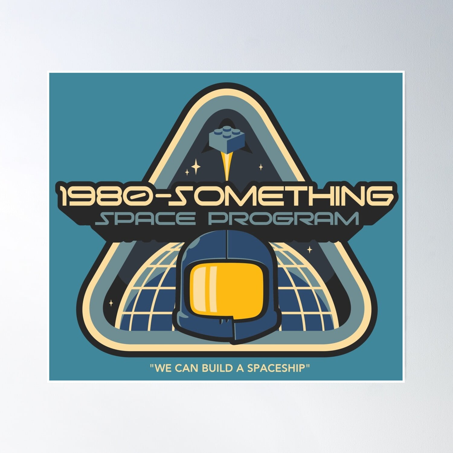 1980-Something Space Program Poster Wall Art, Modern Wall Decor, 16x16 ...