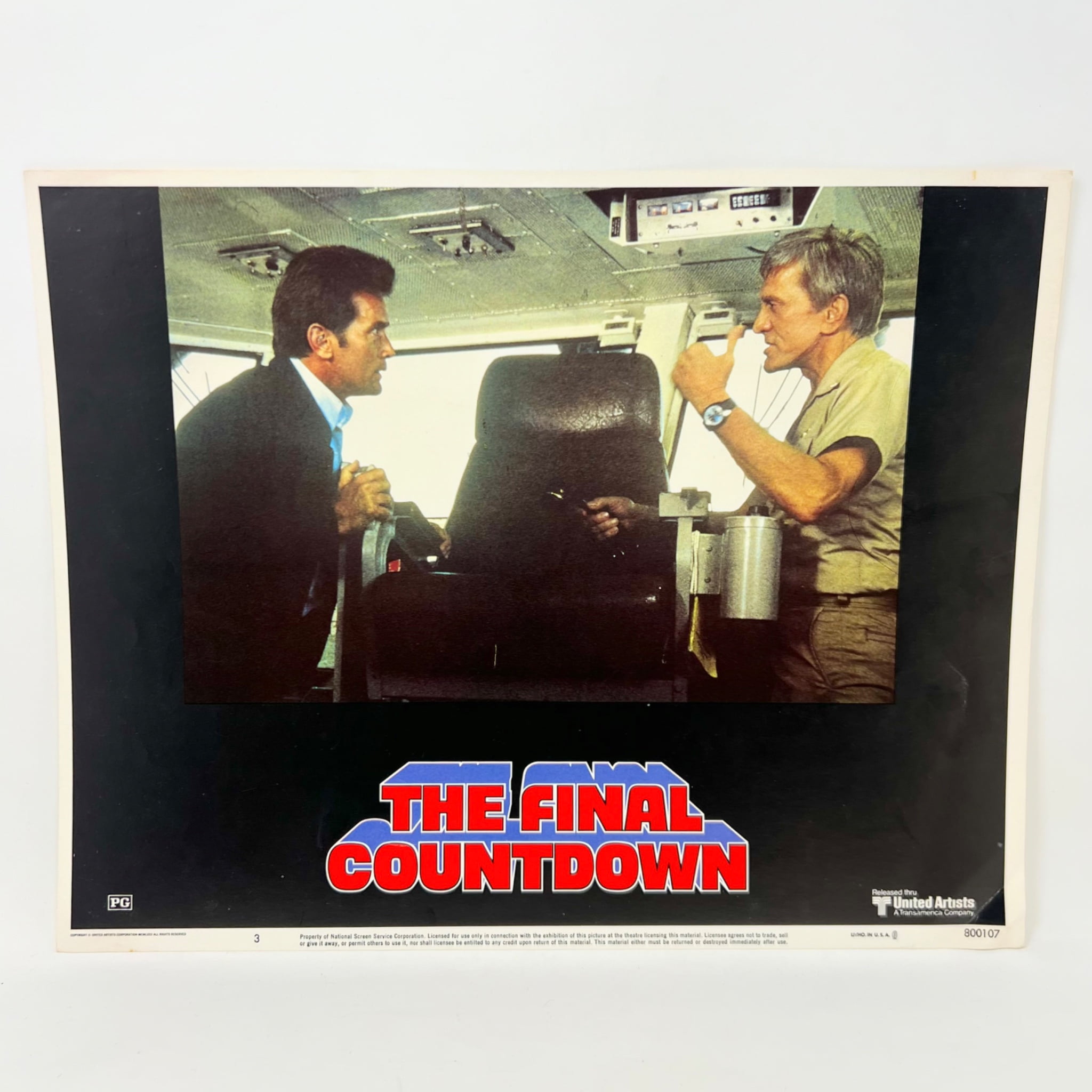 1980 The Final Countdown Original Movie Lobby card No.3 - Walmart.com