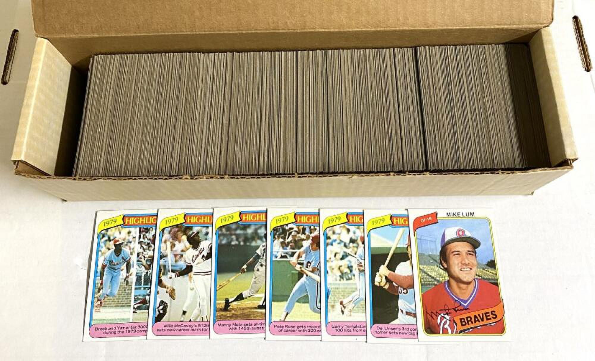 1980 Topps Baseball Hand Collated Set 1-726 Rickey Henderson RC ...