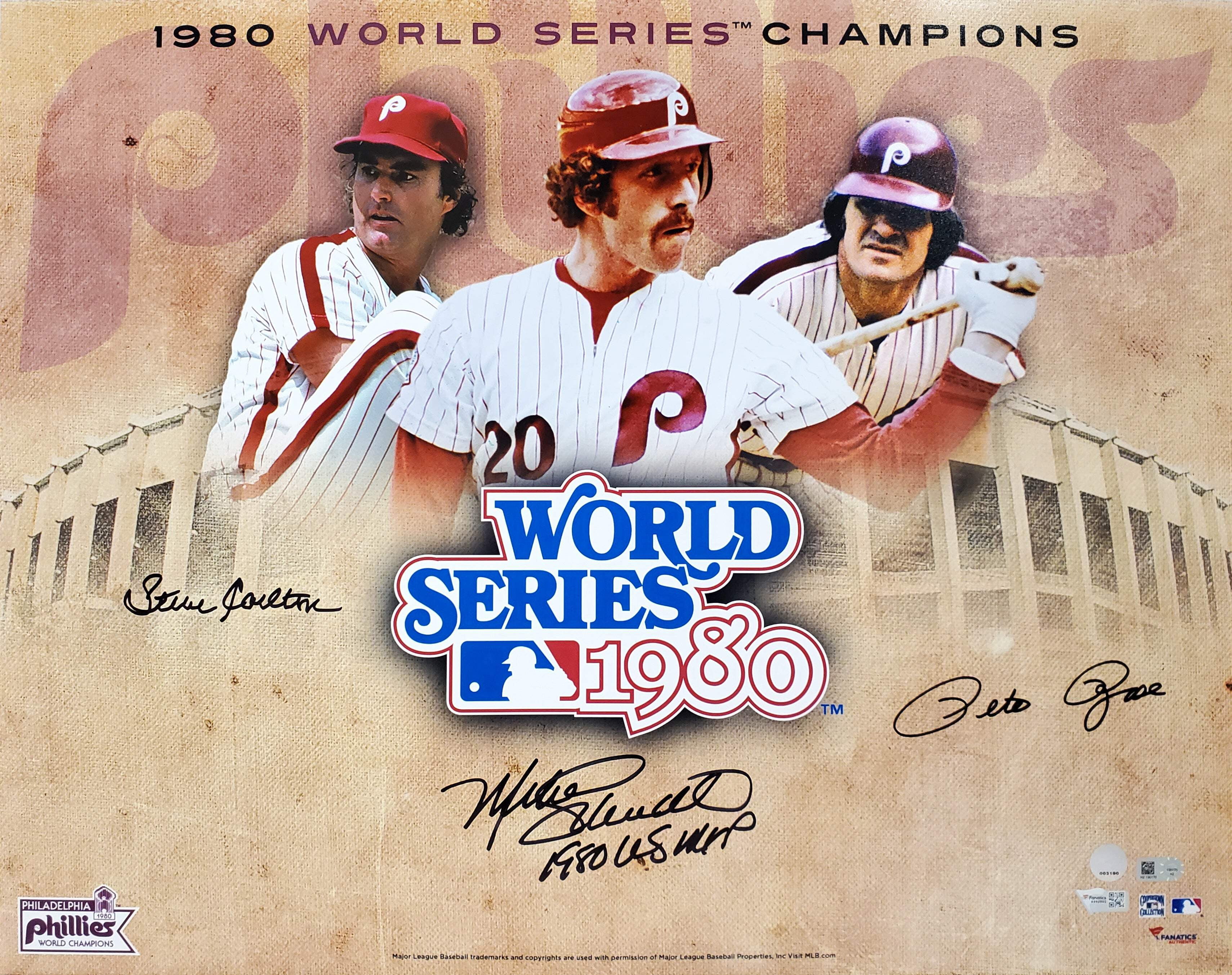 1980 World Series Champion Philadelphia Phillies Autographed 16x20 ...
