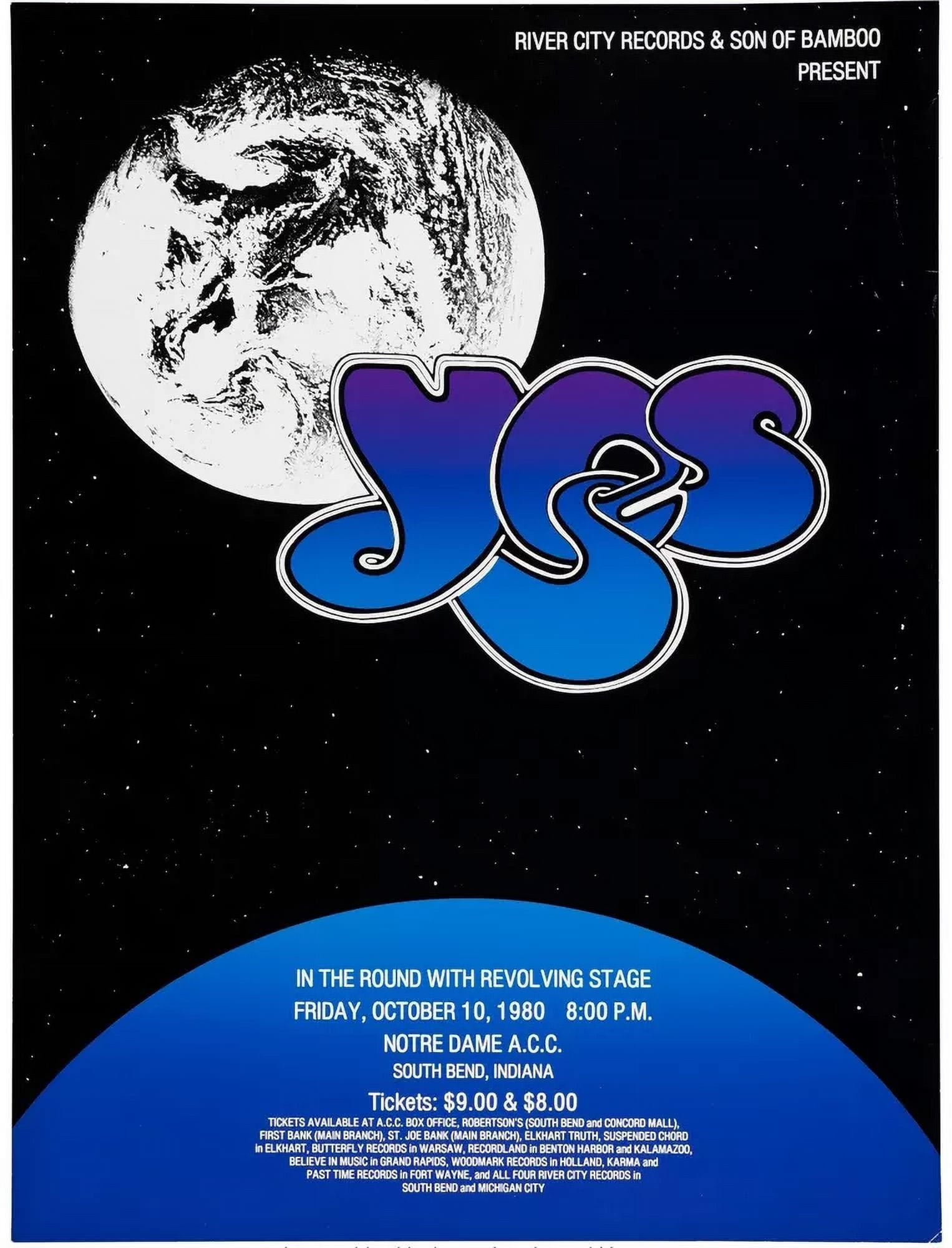 1980 YES CONCERT POSTER WALL ART PRINT ES 16 x 24 Inch Poster - Walmart.com