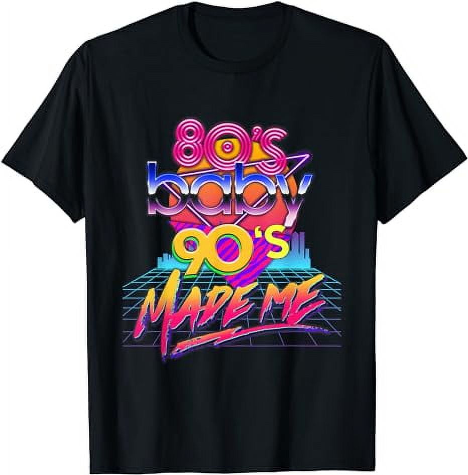 1980s 80s Baby 1990s 90s Made Me Vintage Retro Costume Party T-Shirt - Walmart.com