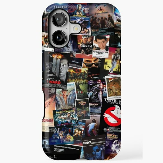 1980s Movie Posters Retro Vintage Classic Cinema Art Case with iPhone ...