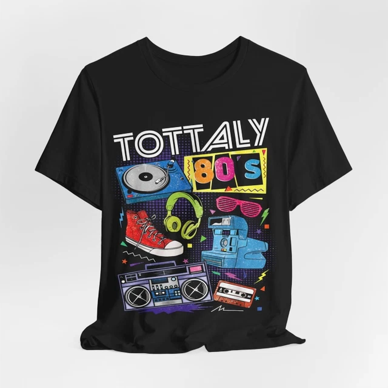1980s Party Turntable Cassette Vintage 80s T-Shirt, Birthday Shirts ...