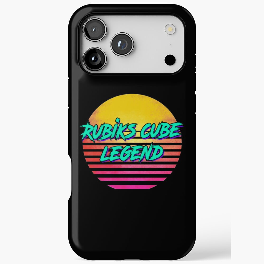 1980s Retro Rubik Cube Gift Cartoon Illustration Artwork Phone Case ...
