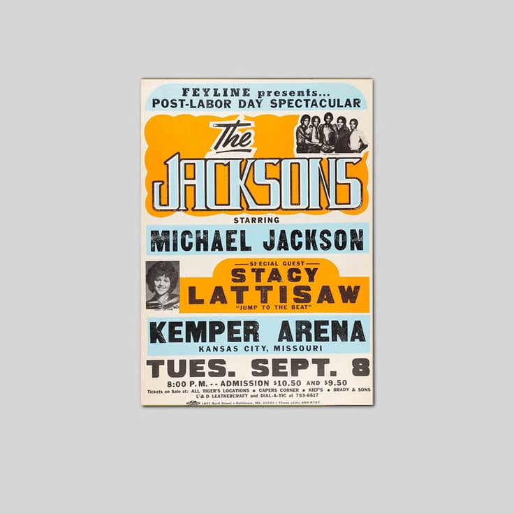 1980s Soul R&B Concert Poster Vintage Motown Style Music Art Size 24 ...