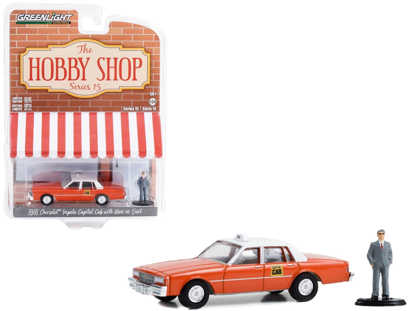 1981 Chevrolet Impala "Capitol Cab" Taxi Orange with White Top and Man ...