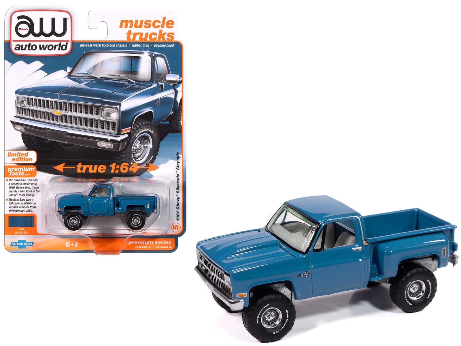 1981 Chevrolet Silverado Stepside Pickup Truck Blue "Muscle Trucks ...