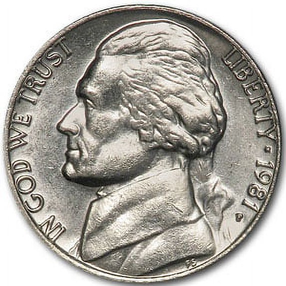 1981-P Jefferson Nickel BU - Walmart.com