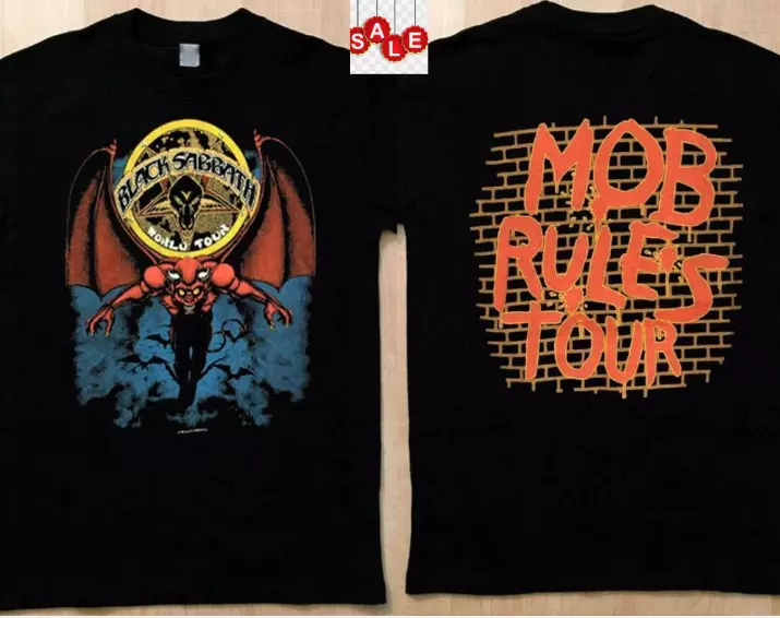 1981 Vintage Sabbath Black Rules Mob Album Promo Tour Movie Heavy All ...