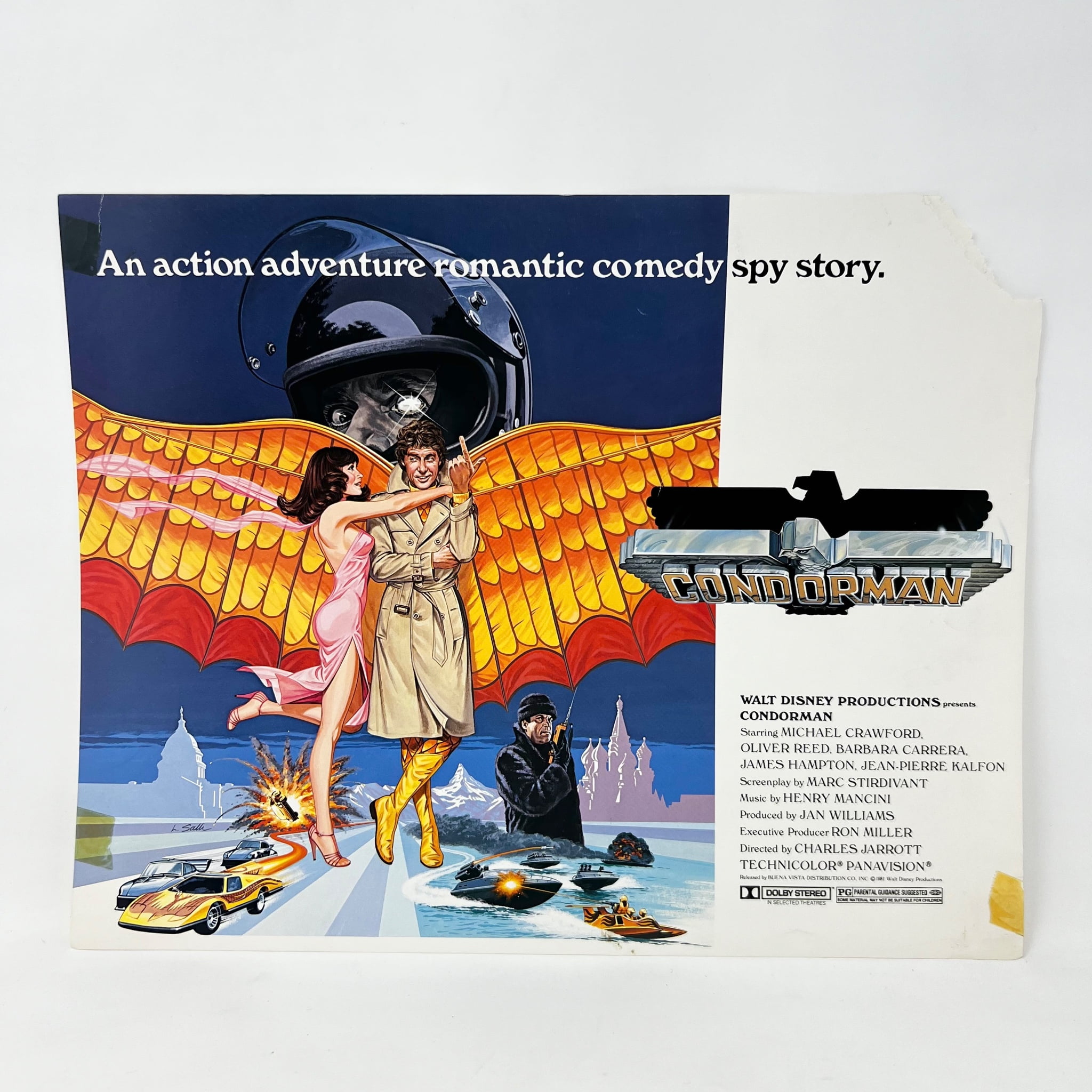 1981 Walt Disney Condorman Original Movie Lobby Card (a) - Walmart.com