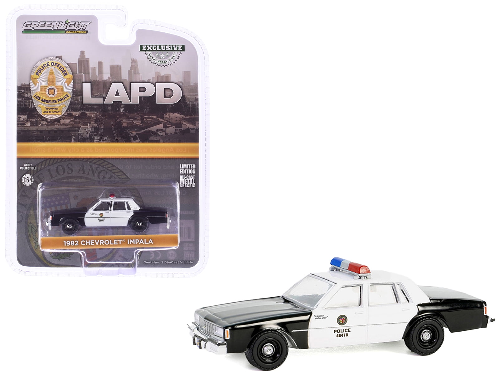 1982 Chevrolet Impala "LAPD" Black and White "Hobby Exclusive" Series 1 ...