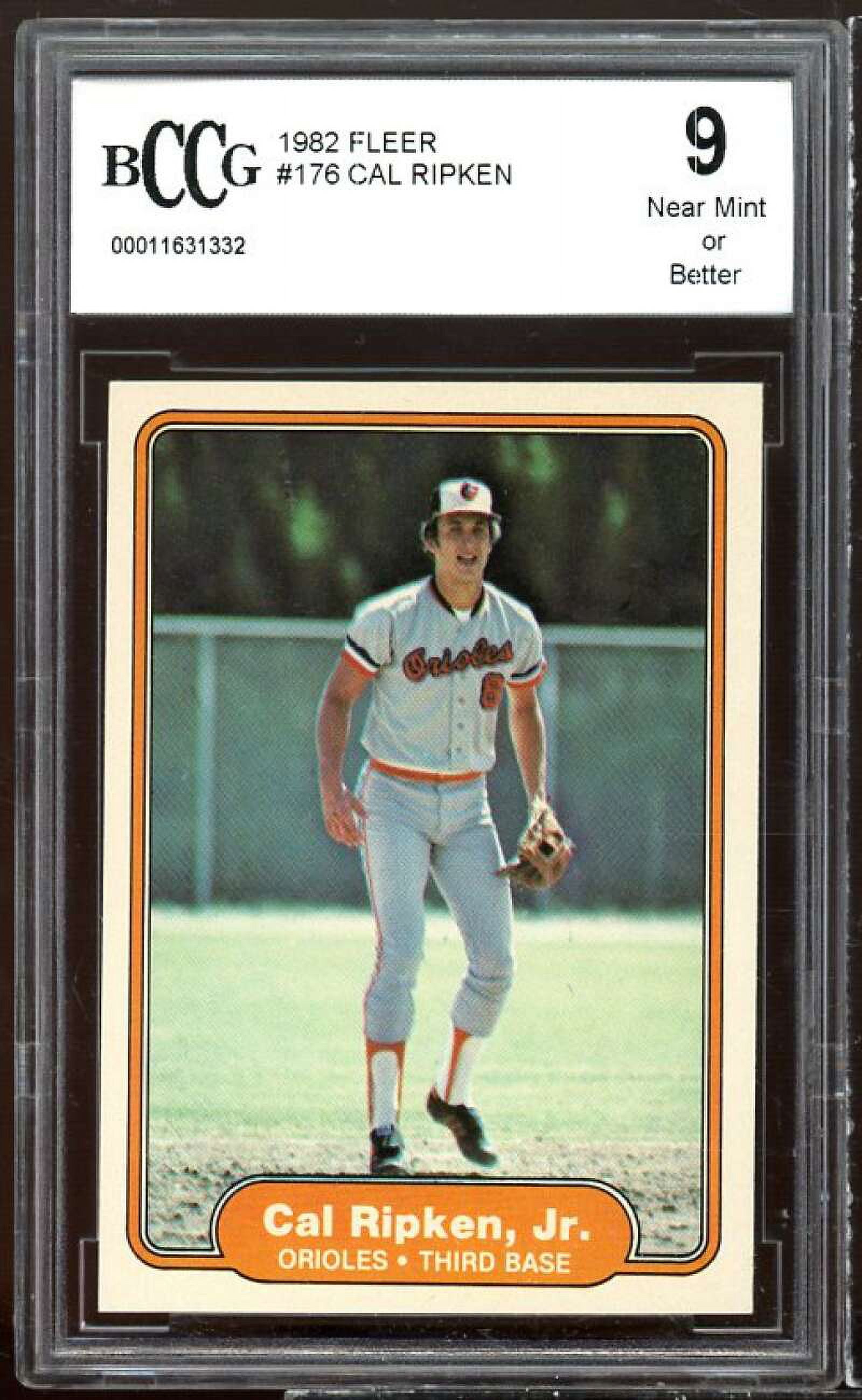 1982 Fleer #176 Cal Ripken Jr Rookie Card BGS BCCG 9 Near Mint+ ...