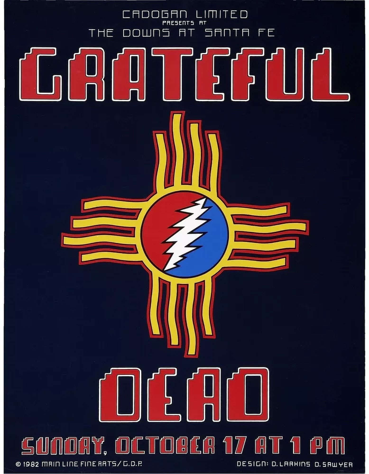 1982 Grateful Dead Concert Poster Wall Art Print Jerry Garcia in 24 x ...