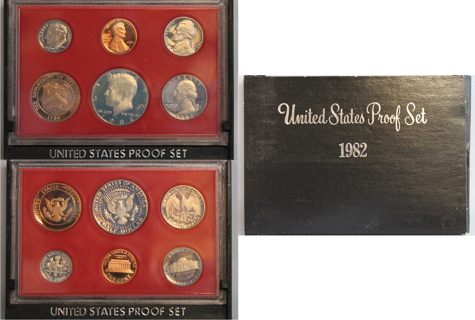 1982 Proof Set - U.S. Mint 5-Coin Set - Classic 1980s Clad Proofs ...