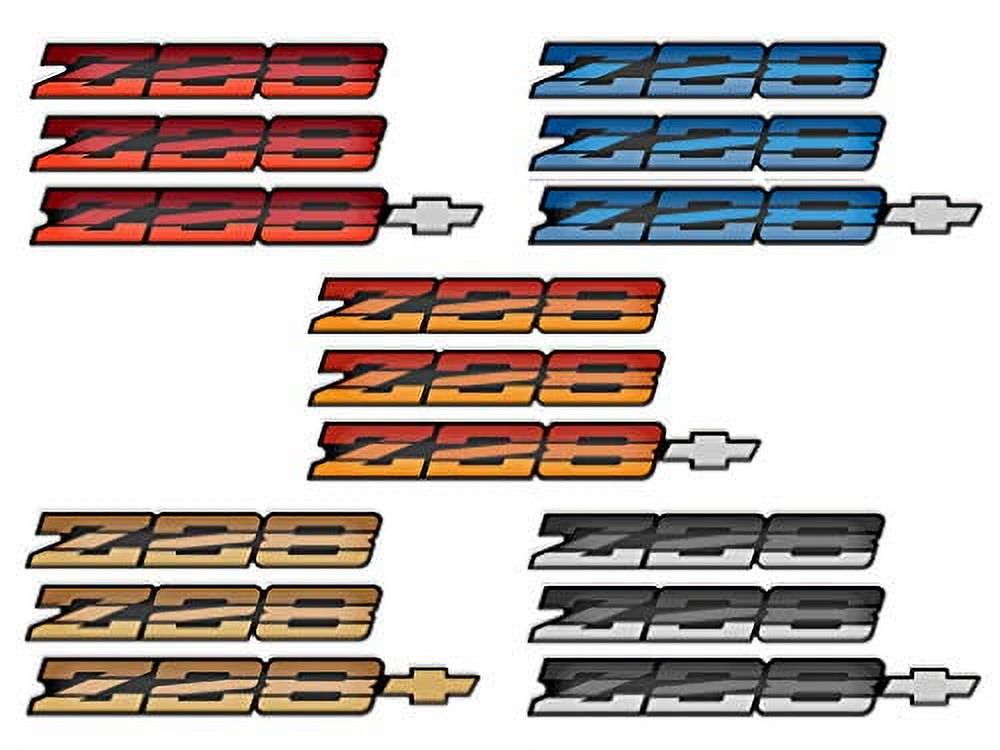 1983 1984 1985 1986 1987 Z28 IROC-Z Rocker Panel & Rear Bumper Emblems ...